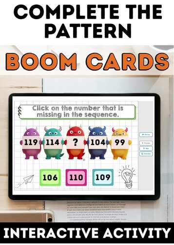 Complete the Number Sequence | Boom Cards™ | Find the Missing Number
