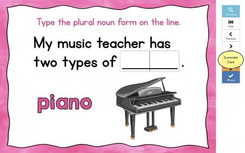 Regular and Irregular Plural Nouns Boom Cards by Laura Candler | TPT