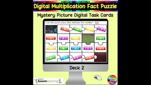 Math Puzzles Multiplication Mystery Picture BUNDLE by Aussie Waves