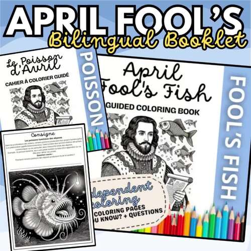 April Fool’s Day & Poisson d’Avril Bilingual Activity Book | History ...