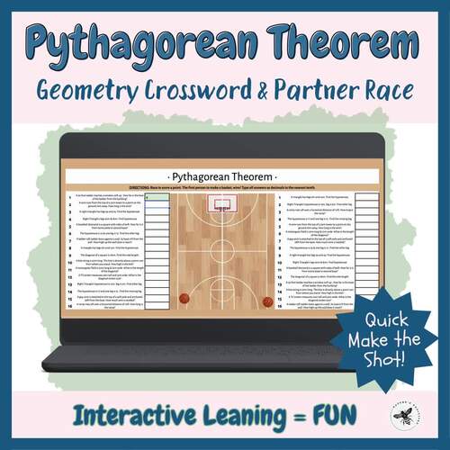 Pythagorean Theorem LOW PREP Self Checking Digital Partner Activity ...