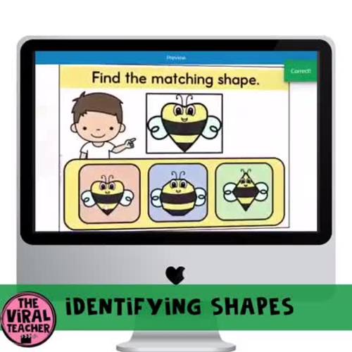 Identifying 2D Shapes Escape Room Spring Theme Boom Cards™ by The Viral ...