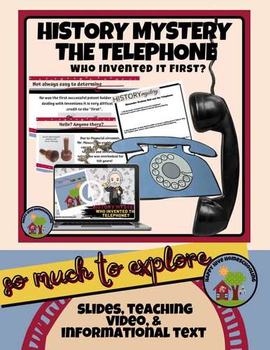 Alexander Graham Bell and the Telephone (video Lesson + Craft) | TPT