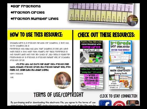 Fraction Flip Book & Boot Camp | Comparing & Equivalent Fractions ...