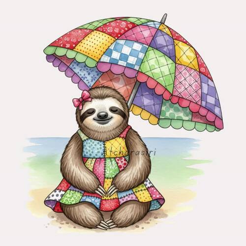 Cute Animals in Summer Dresses Clipart - 18 Watercolor PNGs | TPT