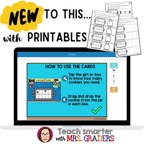 Counting to 10 Worksheets and Boom Cards™ Bundle by Mrs Graders | TPT