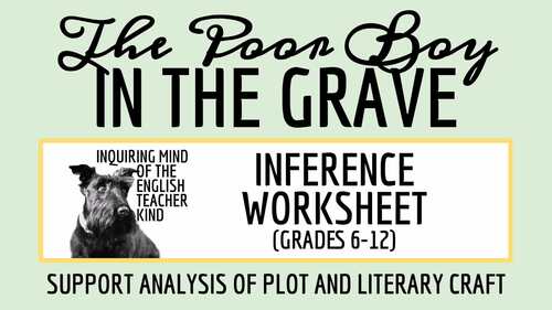 "The Poor Boy in the Grave" Close Reading Worksheet | Brothers Grimm ...