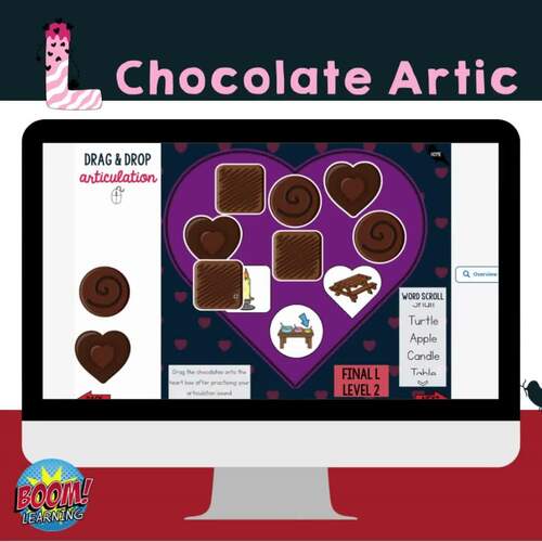 Valentine's Day Speech Therapy: L Chocolates Digital Resources for ...