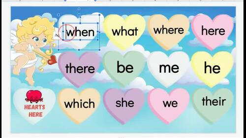CKLA Tricky Words & More HIDE & FIND | Editable Game | VALENTINE's DAY