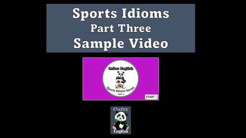 Advanced ESL: Sports Idioms Part 3 by Ositos English | TPT