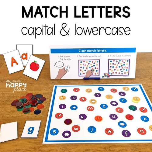 Letter Hunt Alphabet Center Game by My Happy Place | TpT