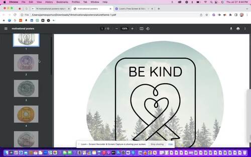 14 motivational posters nature theme by That'll Teach Em | TPT