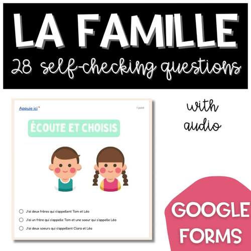 French Family | Famille | GOOGLE FORMS | Digital Resource by Digital ...