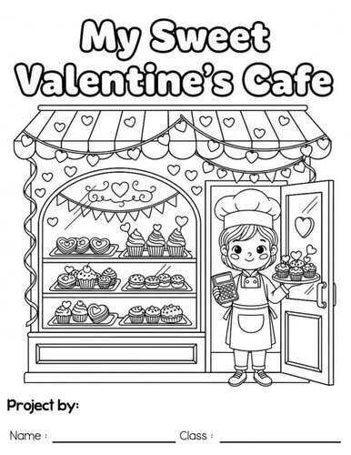 3rd 4th Grade Valentines Day Math Project | PBL Sweet Valentine Bakery ...
