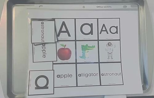 Alphabet Letter, Picture & Word Matching Card Set | Alphabet Activities