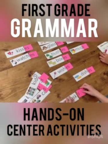 1st and 2nd Grade ELA Centers, Grammar Games & Literacy Center Activities