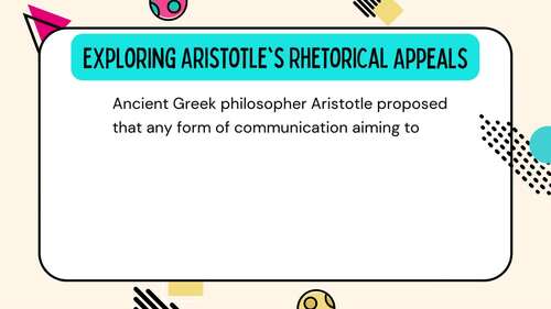 Rhetorical Appeals