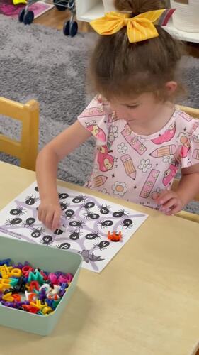 Halloween Spider Theme Letter Writing & Recognition Literacy Center PreK