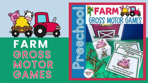 Preschool Farm Activities - Gross Motor Games by Preschool SOS | TPT