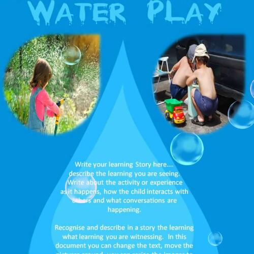 Water Play Activity and Learning Story Pack #worldwaterday | TPT
