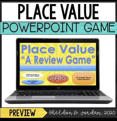 Place Value Game (4th Grade) by The Playbook | Teachers Pay Teachers