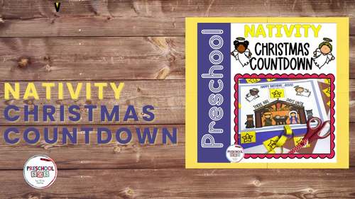 Nativity Christmas Countdown by Preschool SOS | TPT