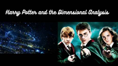 Chemistry Dimensional Analysis. Harry Potter Fun Worksheet High School ...