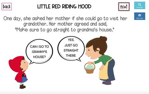 Little Red Riding Hood Boom™ Cards | Fairytale Story & Language Activities