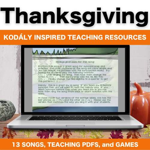 Thanksgiving Music: MEGA Set of Songs and Games | TPT