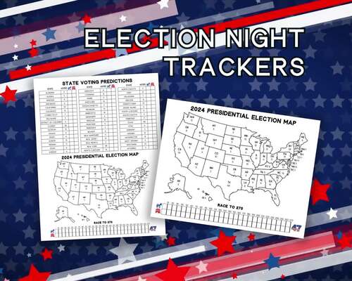 Election Vote Tracker, Electoral College Map for 2024 US Presidential ...