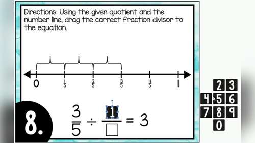 Divide Fractions Digital Activities 6.NS.1 by Fifth Grade Fab | TPT