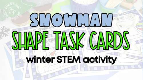 Winter STEM Activity- Build a Snowman Math- Snowman STEM Challenge ...