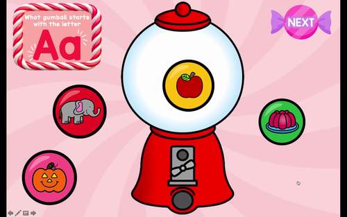 Beginning Sounds Phonics Game Powerpoint for Zoom | Distance learning