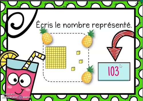 Écris le nombre : représentation d'un nombre naturel 0-200 by Madame Soleil