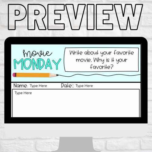 Daily Writing Digital Slides | Google Classroom by Class with Kayla