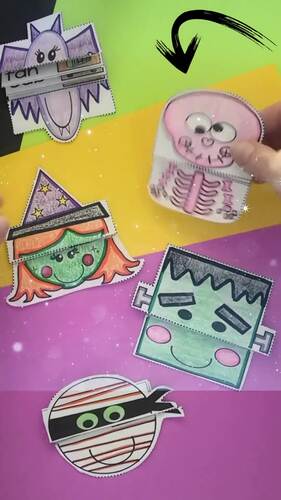 Halloween Short Vowel CVC Words Phonics Crafts Coloring Pages ...