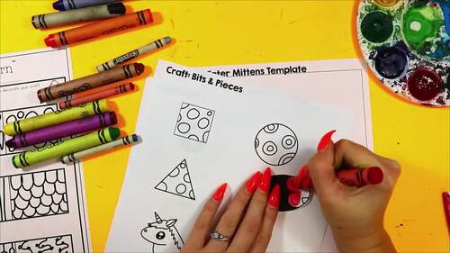 Winter Mitten Craft and Writing Prompt Worksheets | TPT