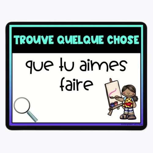 French Digital Scavenger Hunt 2 by Sprinkle it with French | TPT