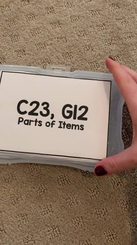 Parts of Items Task Cards [ABLLS-R Aligned C23, G12] by The Autism Helper