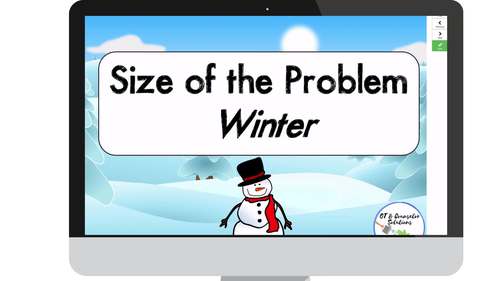 Winter Size of the Problem - BOOM CARDS DIGITAL by OT and Counselor ...