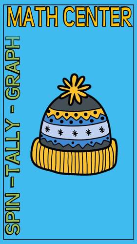 GRAPHING MATH CENTER Spin Tally Graph Hats Theme Math Activity | TPT