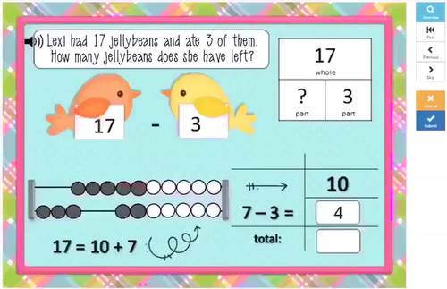 Boom cards Subtraction strategies Take from 10 by Sandra Balisky