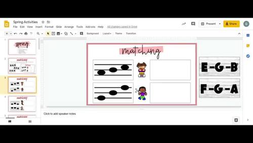 Spring Notation Activities for Google Slides™ | Virtual Learning