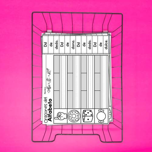 Oraciones del Alfabeto - Corta & Pega by The Bilingual Rainbow | TPT
