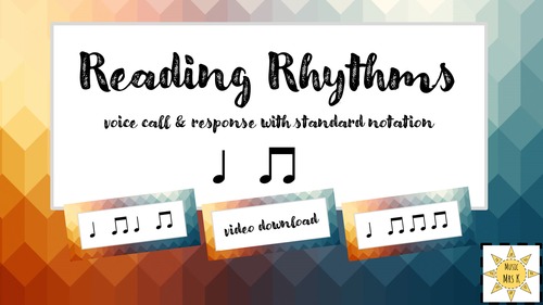 Rhythm Reading Video 1B: Quarter Notes and Eighth Notes (Stick Notation ...