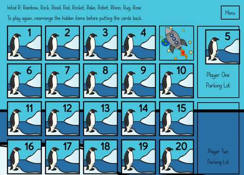 Digital Arctic Animal Articulation Memory Game by Jennie's Speech Room