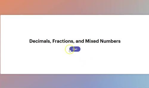 Decimals Converting to Fractions and Mixed Numbers Plus Easel Assessment