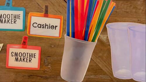 Smoothie Shop Dramatic Play Fruit Activity by Miss Fuzzy Bee | TPT