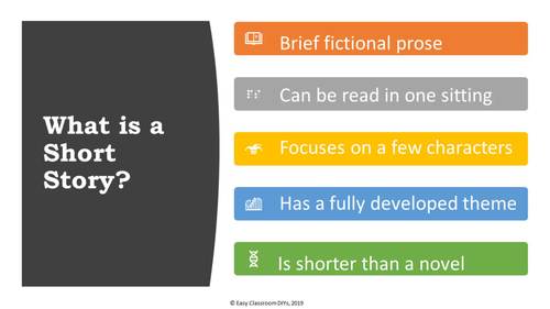 Introduction to Short Stories for Secondary Students by easyclassroomdiys