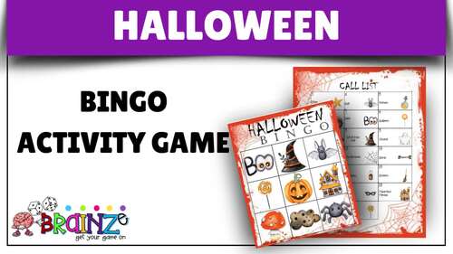 Halloween Party Fun Bingo Game Activity | 30 Printable Bingo Boards by ...